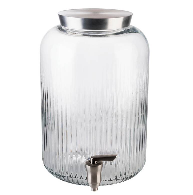 Buy Glass beverage dispenser with stainless steel tap online ...