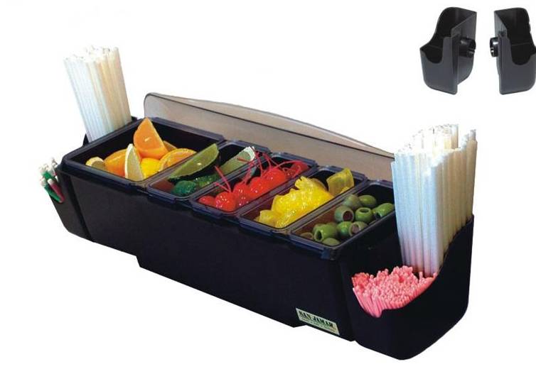 Buy Bar Dispenser + Straw Holder | 4 Cups | 4.4L online - HorecaTraders