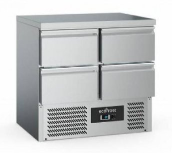 Buy Refrigerated workbench | stainless steel | 220L | 4 drawers online ...