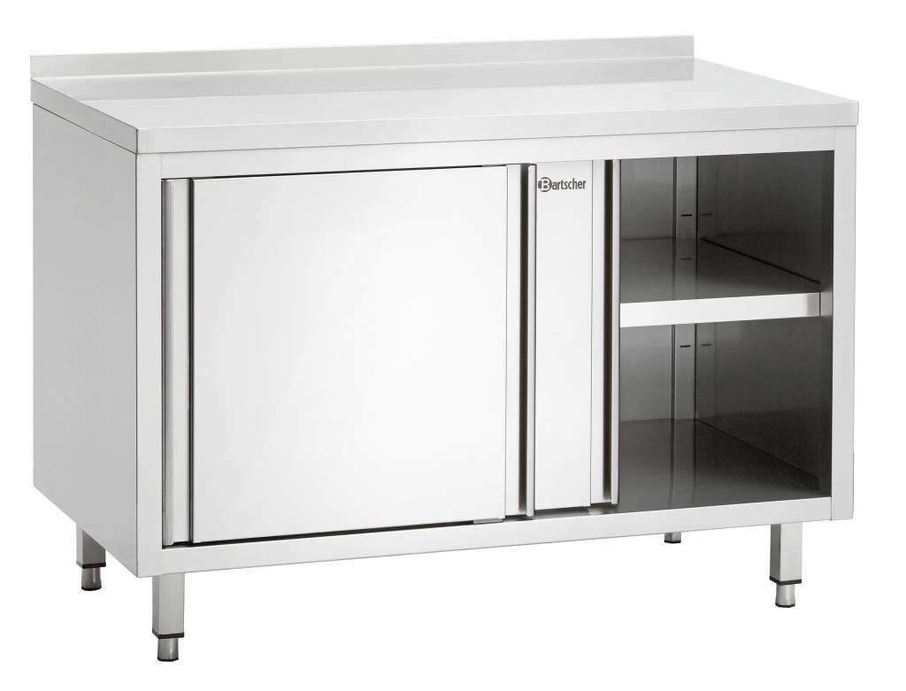 Buy Work cabinet with sliding door intermediate shelf | 100x70x(H)85cm ...