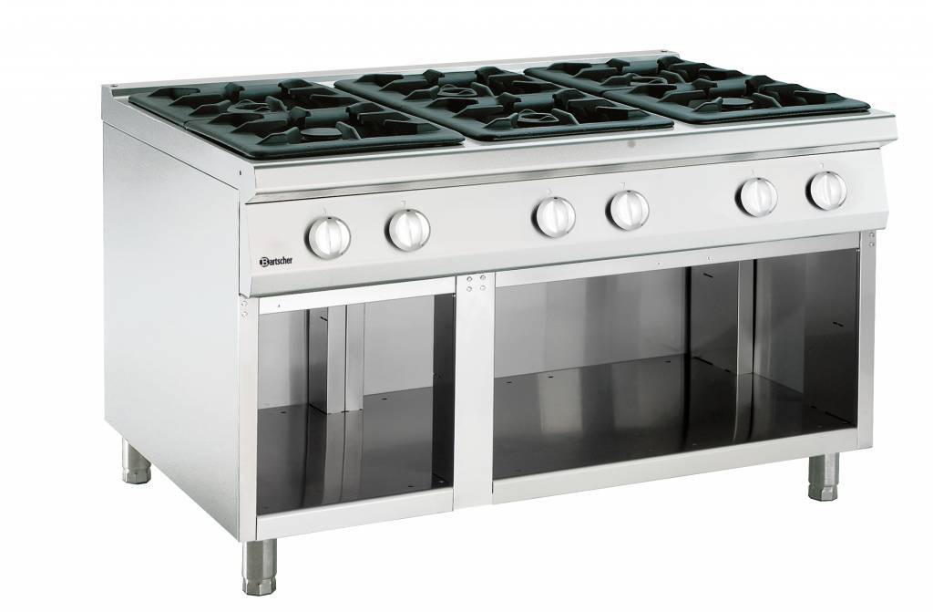 Buy Gas stove with open base | 6-burner online - HorecaTraders