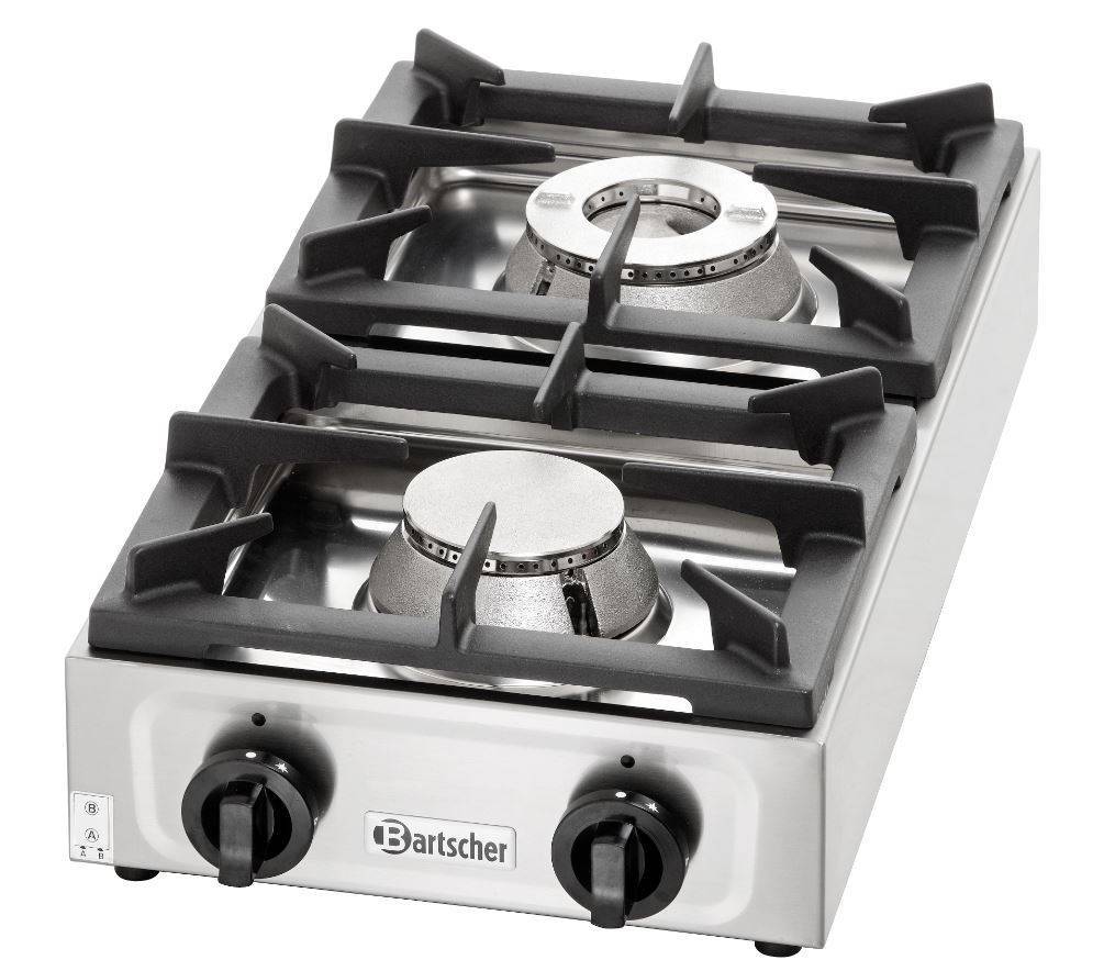 Buy Stainless steel gas cooking table 9kW | 2 Burners online ...
