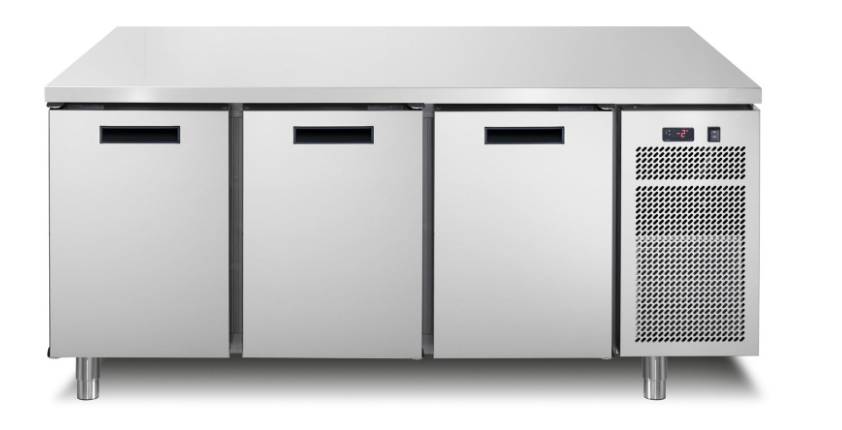 Buy Refrigerated workbench - Linear | 3 doors | With worktop online ...