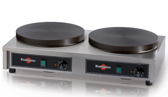 Buy Crepes baking tray double round | All day use | 230 volts online ...