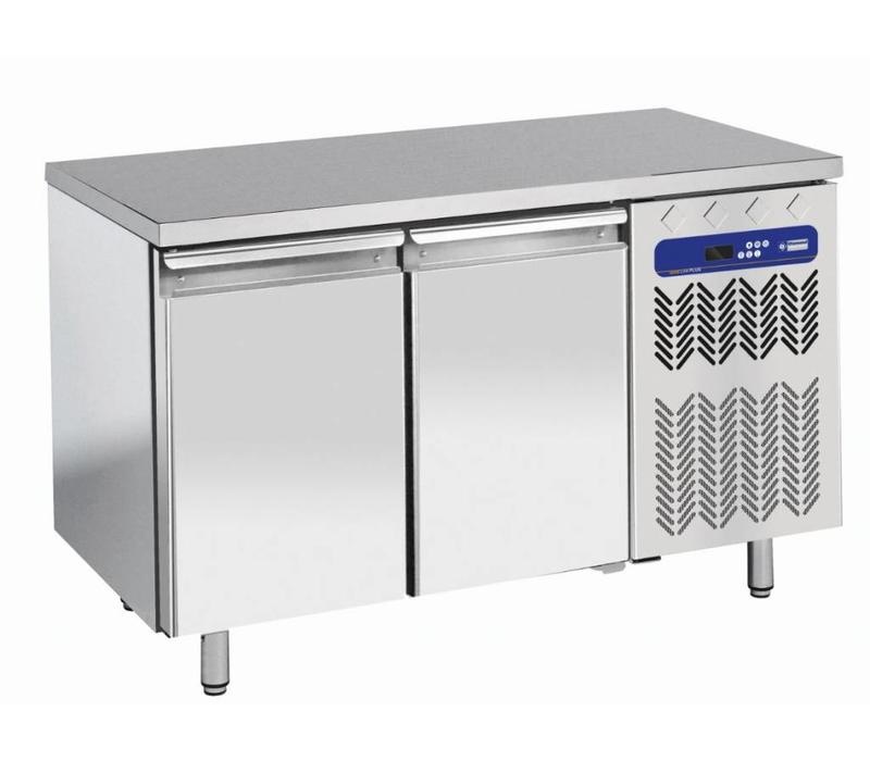 Buy Freezer workbench stainless steel | 2 doors | 260 L | 136x70x(h)88 ...