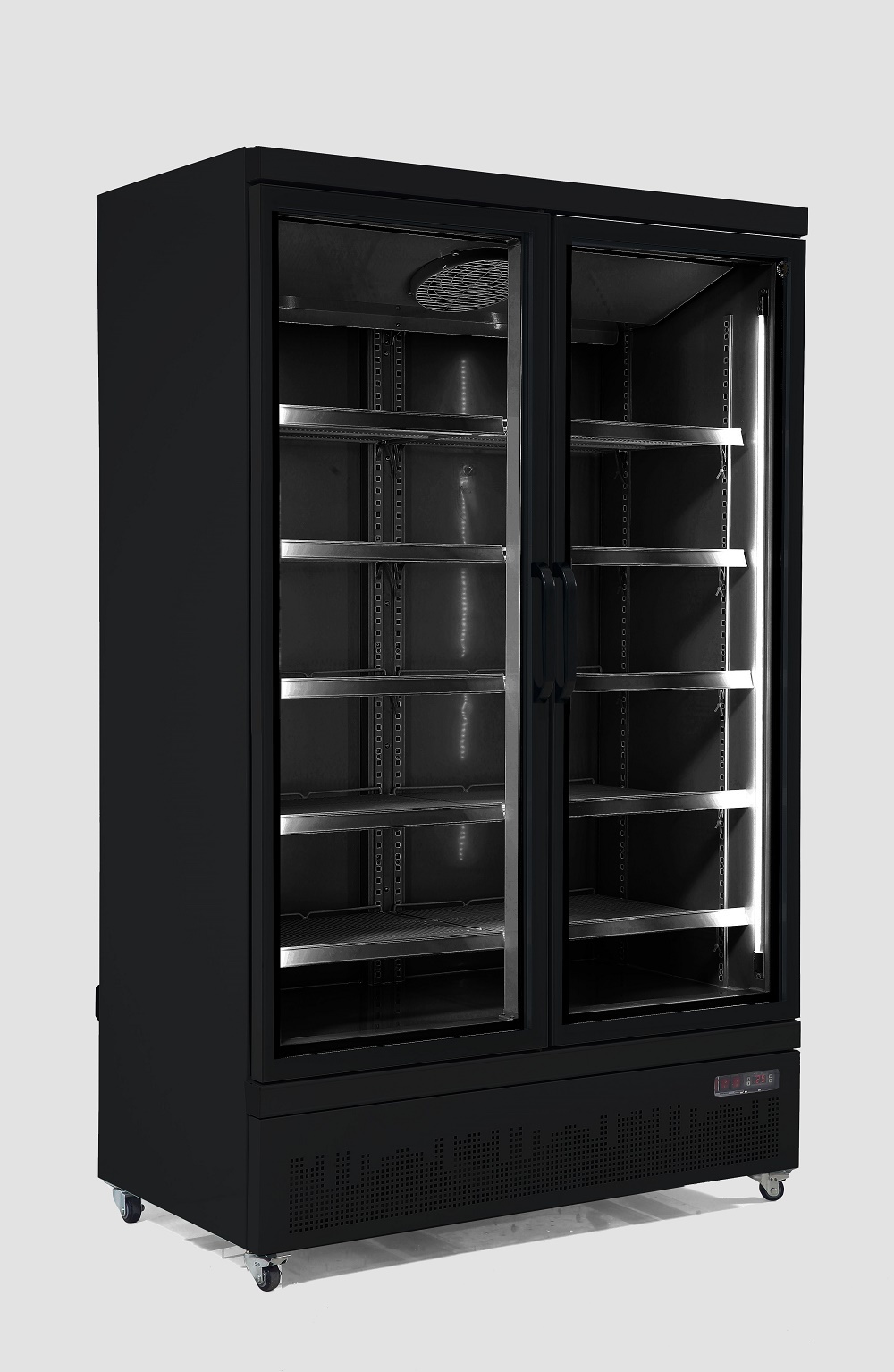 Buy Freezer 2 Glass Doors | 1000 Liters | Stainless Steel | Black ...