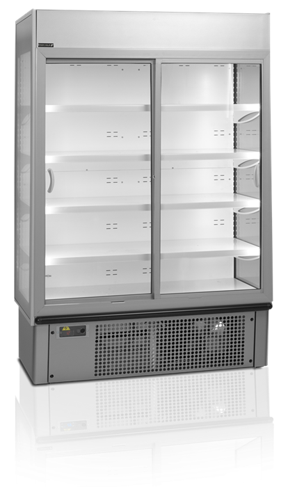 Buy Refrigerated wall display case with sliding doors | 940 Liter ...