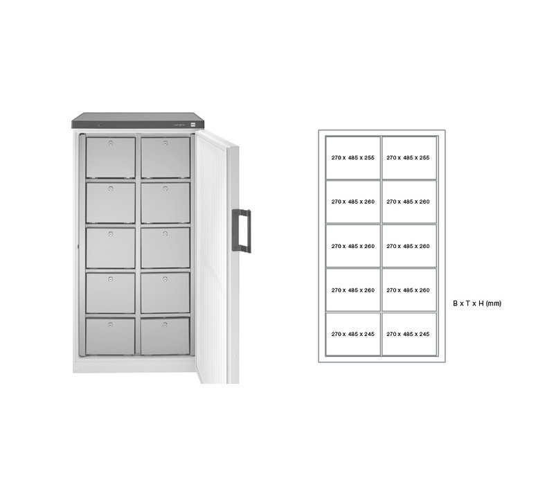 Buy Communal fridge | Multiple drawers | 2 Versions online - HorecaTraders