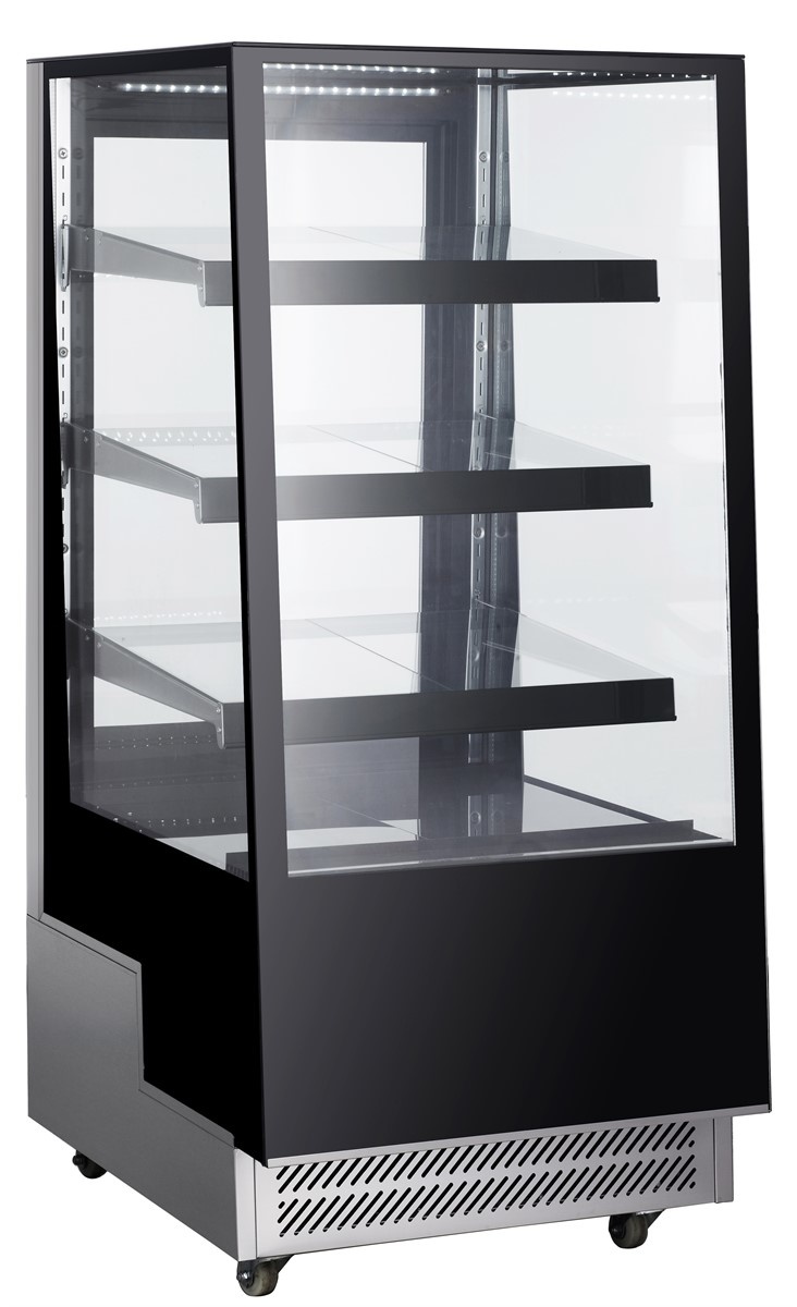 Buy Black Refrigerated display case Incl. LED lighting | 300L ...
