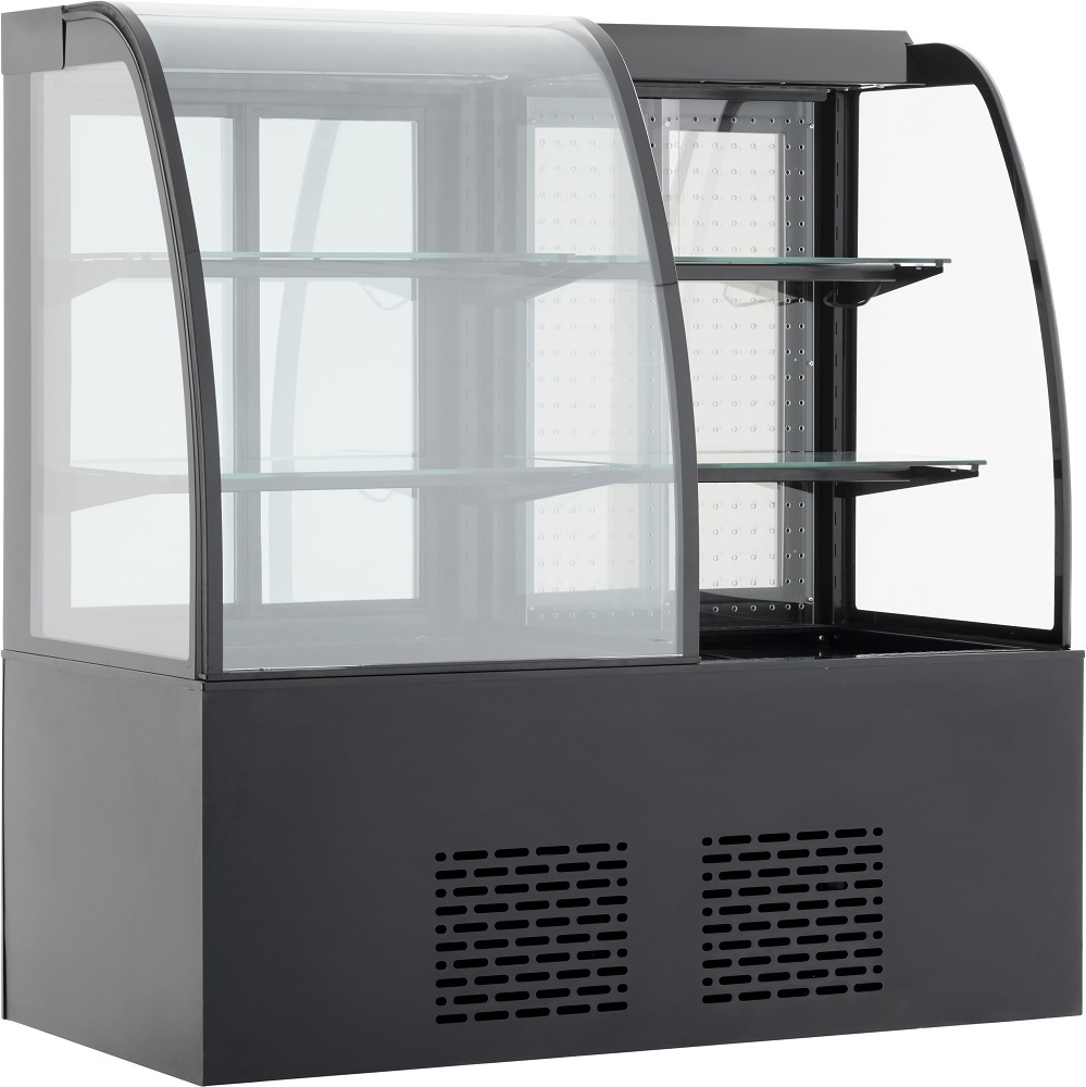 Buy Black Refrigerated Display Case | Incl. Lighting | 345+300L ...