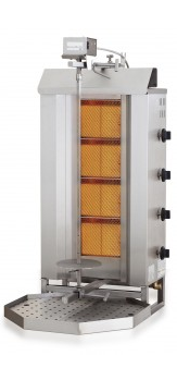 Buy Kebab Grill Gas Engine Above | 12.9kW | 34 kG online - HorecaTraders