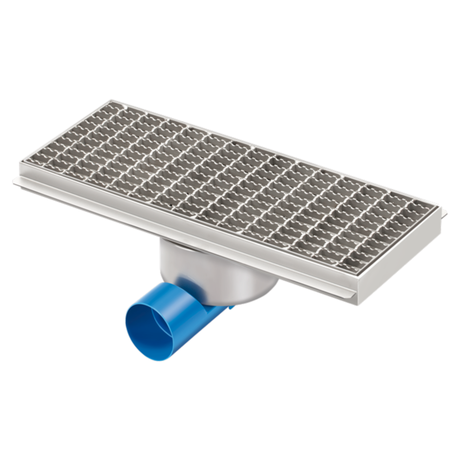 Afvoerput RVS | 500 L x 200 B mm - Horeca Traders