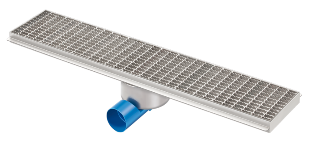 Abflussrinne aus Edelstahl für das Gastgewerbe | 900 mm - HorecaTraders