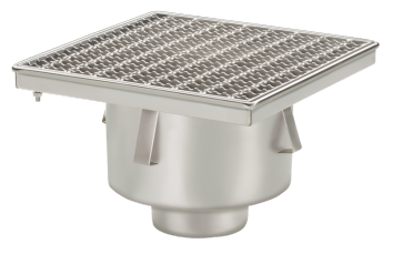 Afvoerput | Industrieel | RVS | 300 x 300 mm - Horeca Traders
