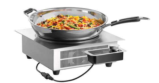 Buy Built-in induction wok | stainless steel | 37x39x13.5 cm online ...
