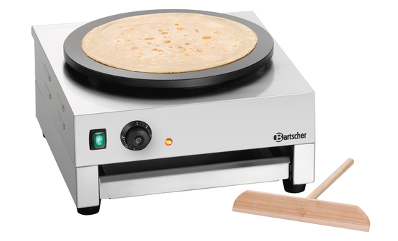 Buy Crepe baking tray | Stainless steel | Ø400 mm | including dough ...