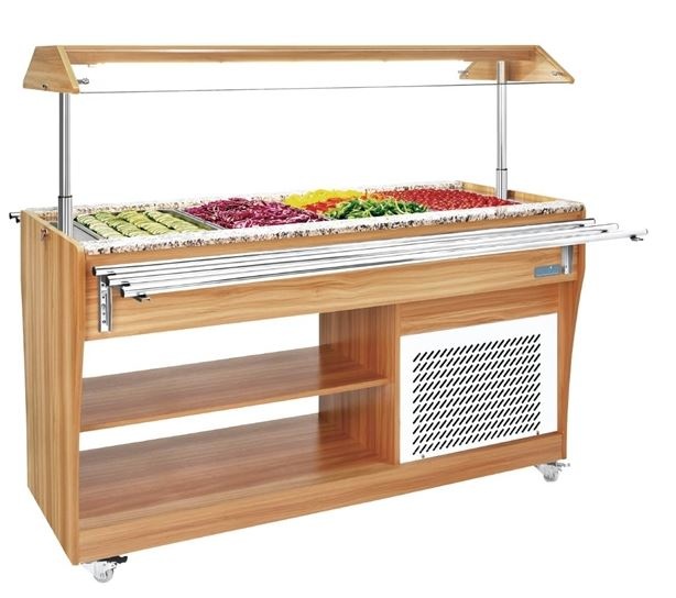 Buy cooled buffet bar 4x GN 1/1 online - HorecaTraders