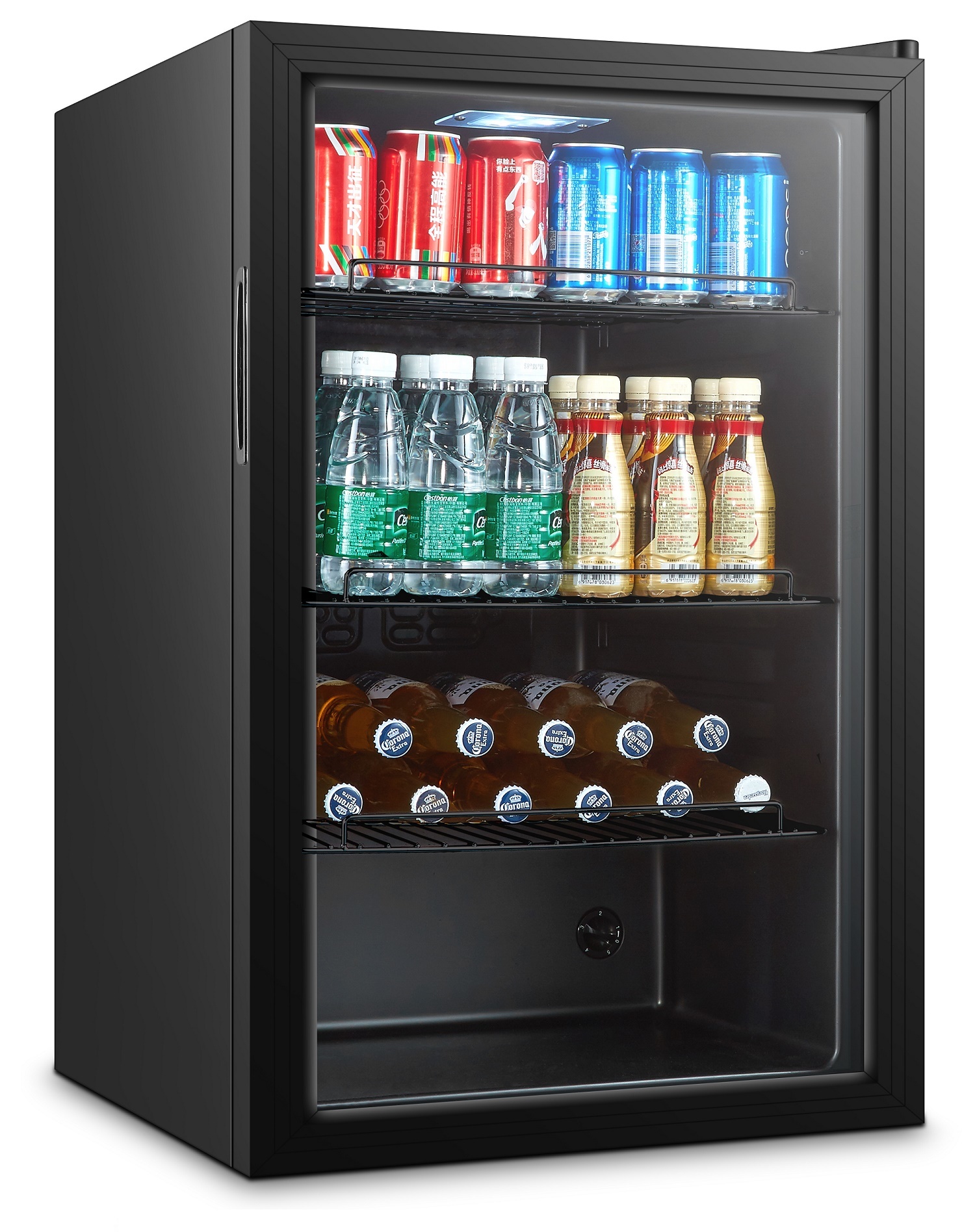 Buy Black Fridge with Glass Door 115 liters online - HorecaTraders