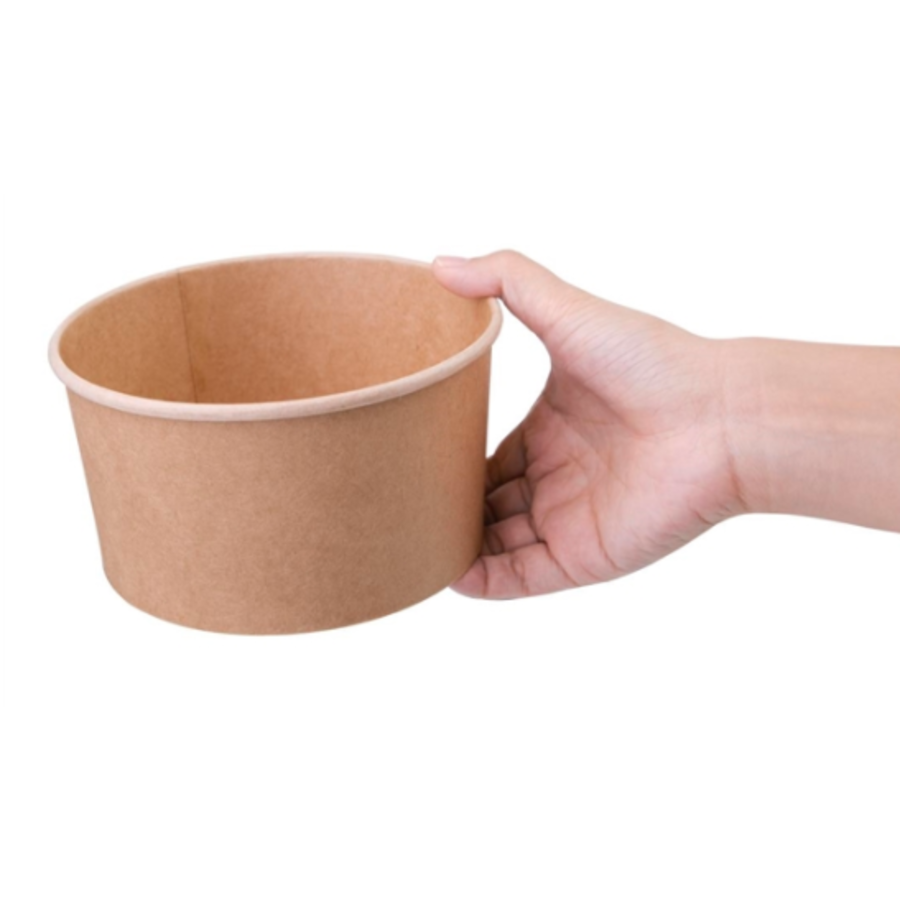 Buy round cardboard salad bowl 1L online - HorecaTraders