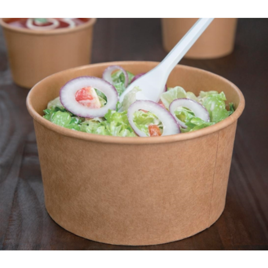 Buy round cardboard salad bowl 1L online - HorecaTraders