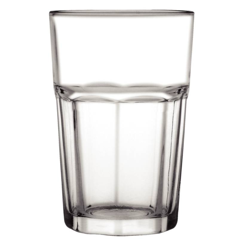 Buy Drinking glass, half panel, 285 ml (12 pieces) online - HorecaTraders