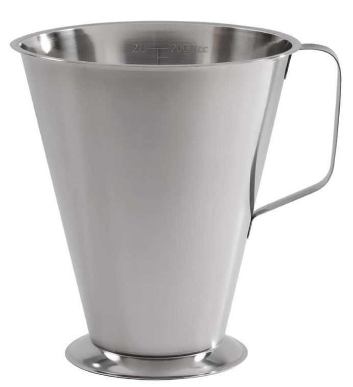 Buy Stainless steel cup size 2 liters online - HorecaTraders