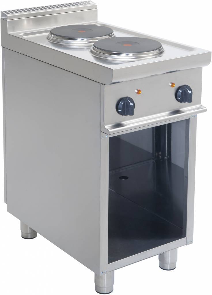Buy Electric cooker with open base | 2 plates | 400V online - HorecaTraders