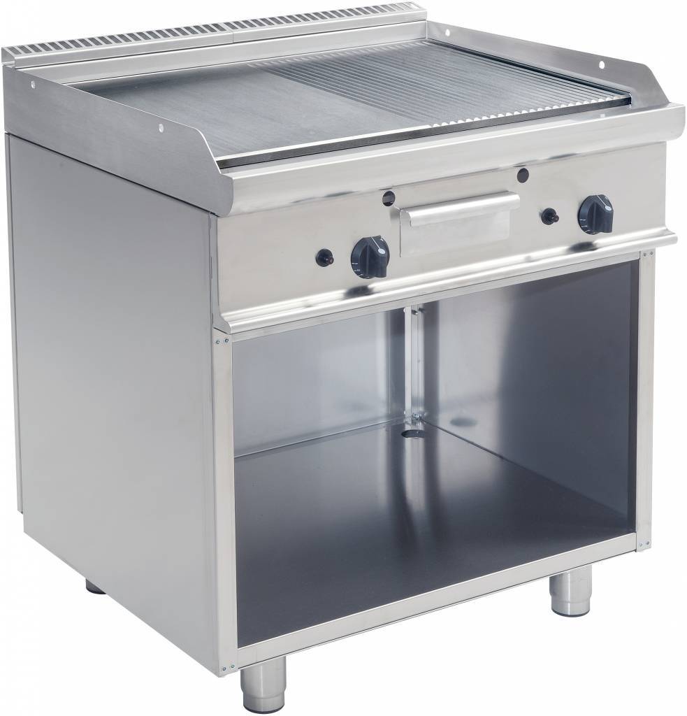 Buy Gas Grill Plate Smooth/Ribbed | (W) 800 x (D) 700 x (H) 850mm ...