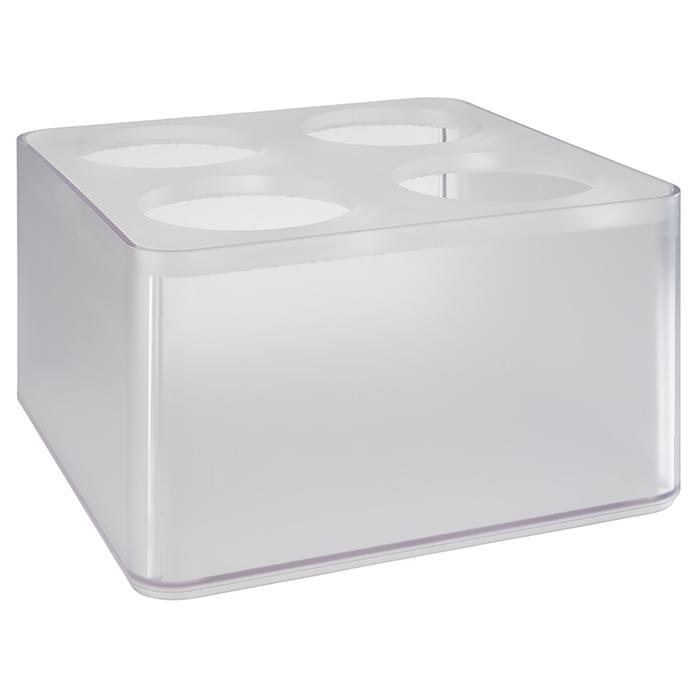 Inzetstuk voor 4 flessen | Koelbox | Ø11cm - Horeca Traders