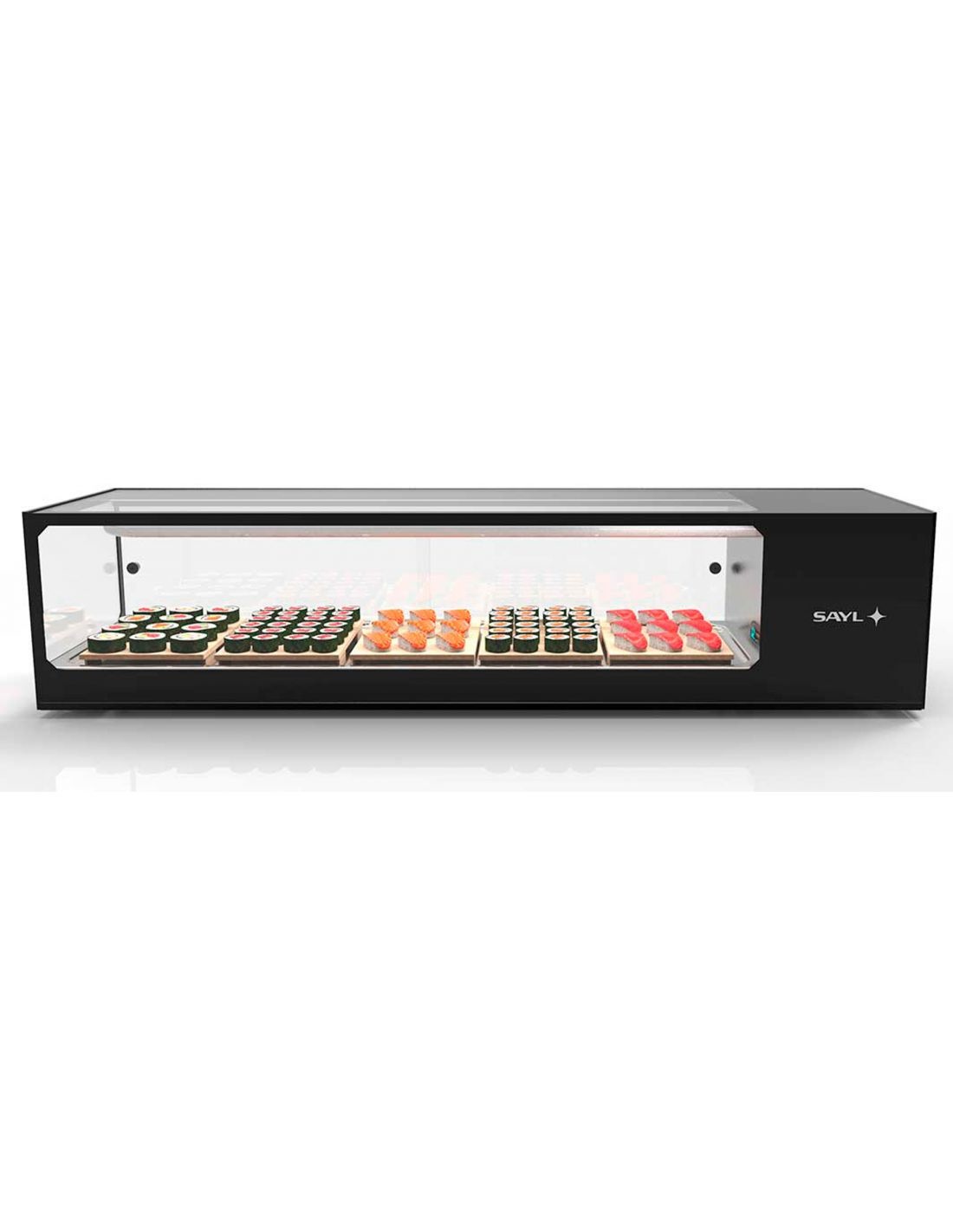 Buy Refrigerated display case | sushi | Tempered Glass + LED online ...