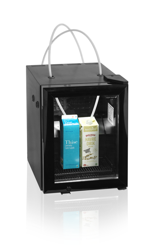 Buy Milk Fridge | Black | Glass Door | 36 x 41 x 49 cm online ...