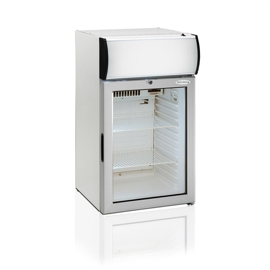 Buy Display fridge | White | Glass door | 84 Liter online - HorecaTraders