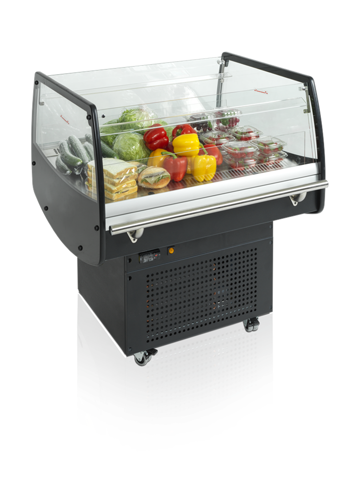 Buy Impulse cooler | Black | Open top | Glass sides | 90x85x97cm online ...