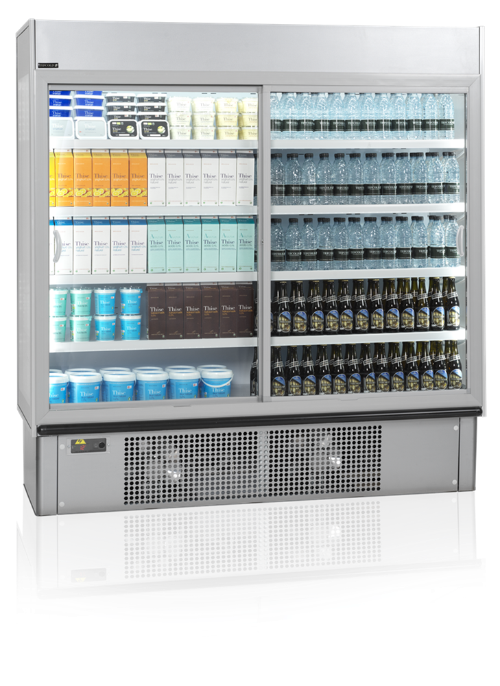 Buy Multideck Cooler | White | Sliding doors and lock | 0 to 8 °C ...