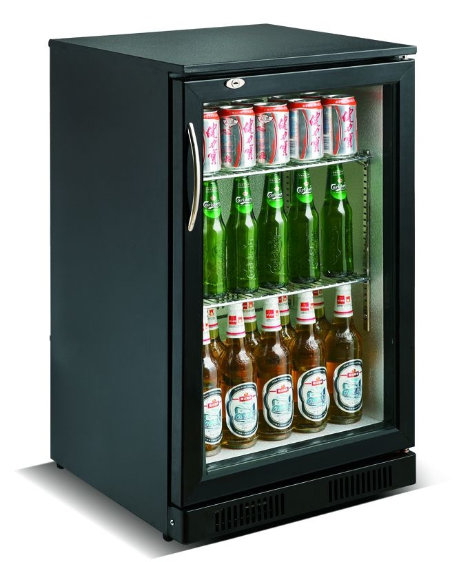 Buy Black bar cooler | 1 door | 41x36x75cm online - HorecaTraders