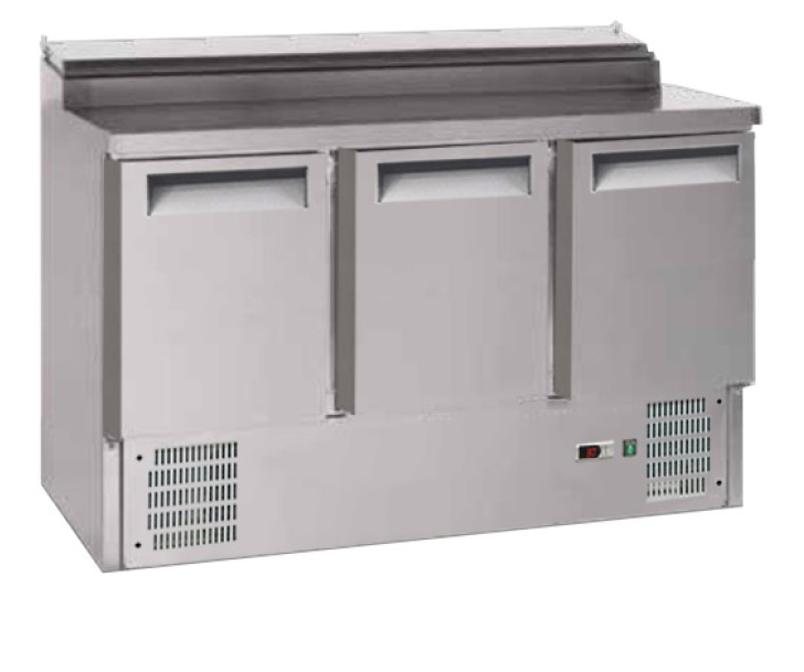 Buy Saladette | 3 doors | Stainless steel | 136.5x70x99(h)cm online ...