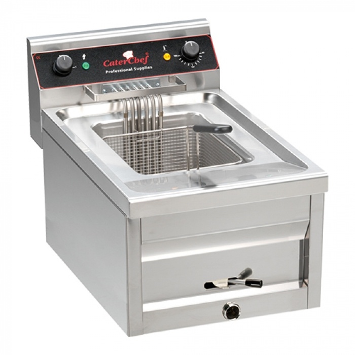 Fritteuse 12L | 9000 Watt | 32 (h) x 40 x 70 cm - HorecaTraders