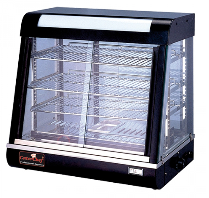 Buy Warming display case | stainless steel | Black | 66x44x64.5(H) cm ...