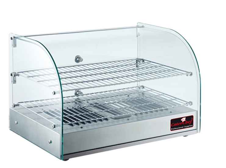 Buy Warming display case | tempered glass | 55x38x38 (H) cm online ...
