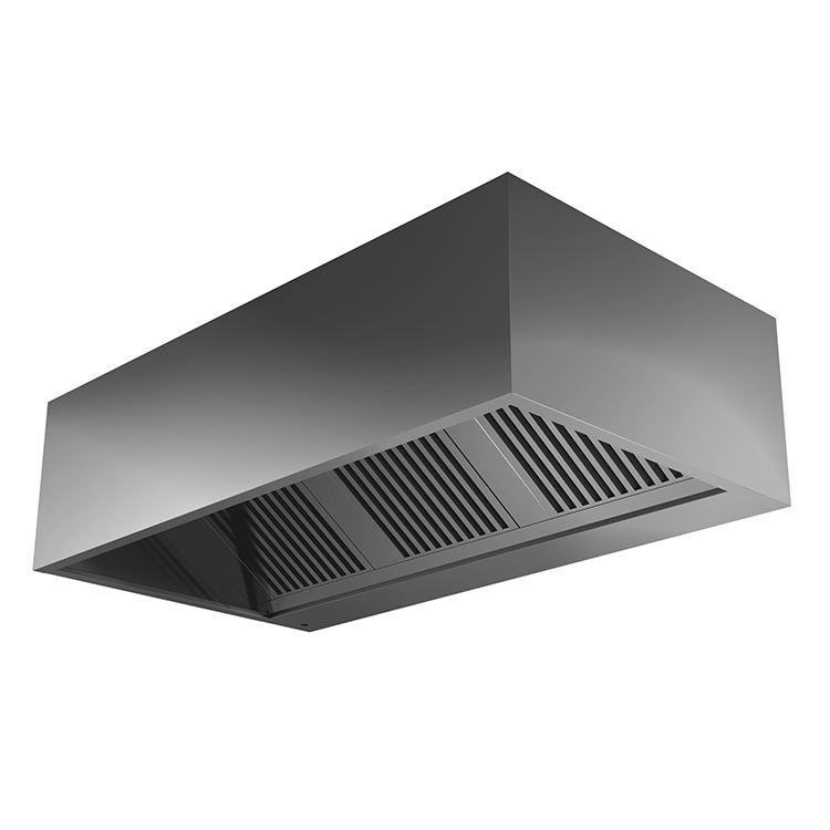 Buy Extractor hood with motor | Stainless steel | 150(l)x90(d)x45(h)cm ...