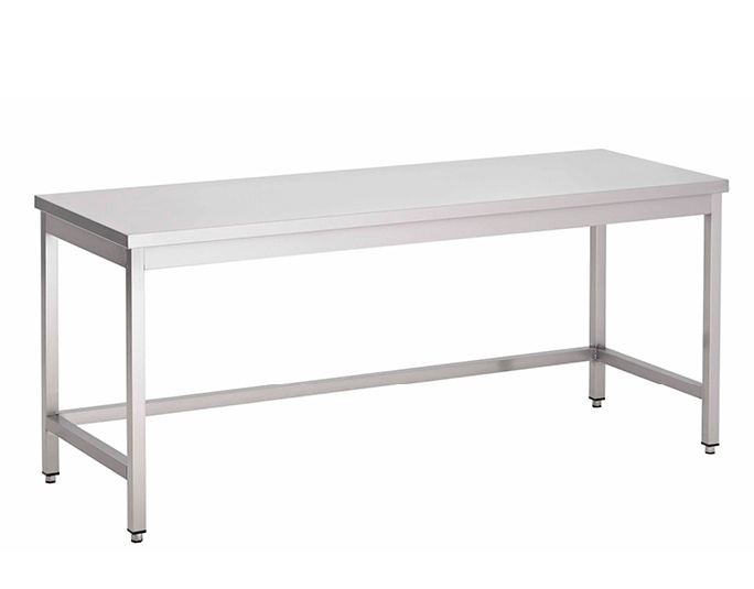 Buy Work table without bottom shelf | Stainless steel | 1400(l)x600(d ...