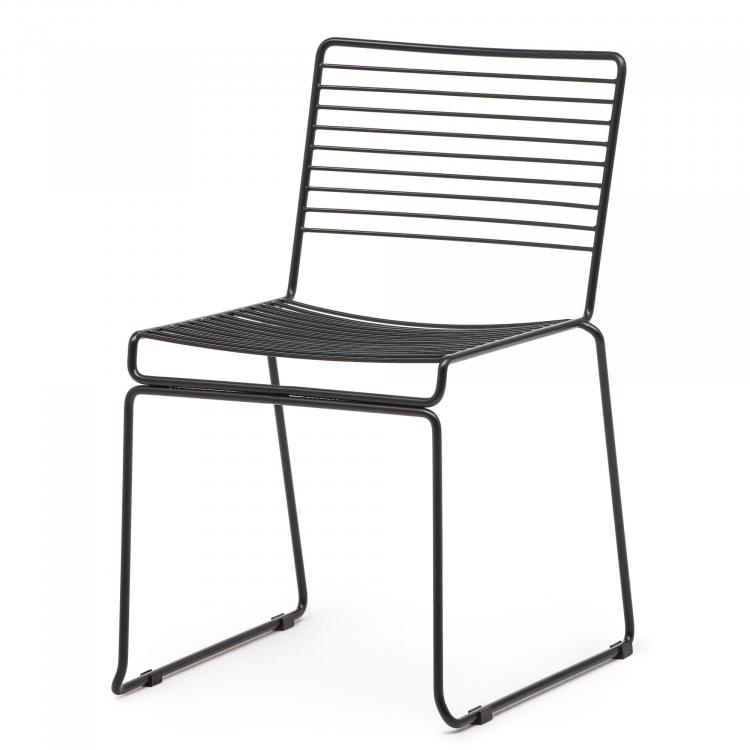Buy Stacking chair Wire | Steel | Black | 4 pieces online - HorecaTraders