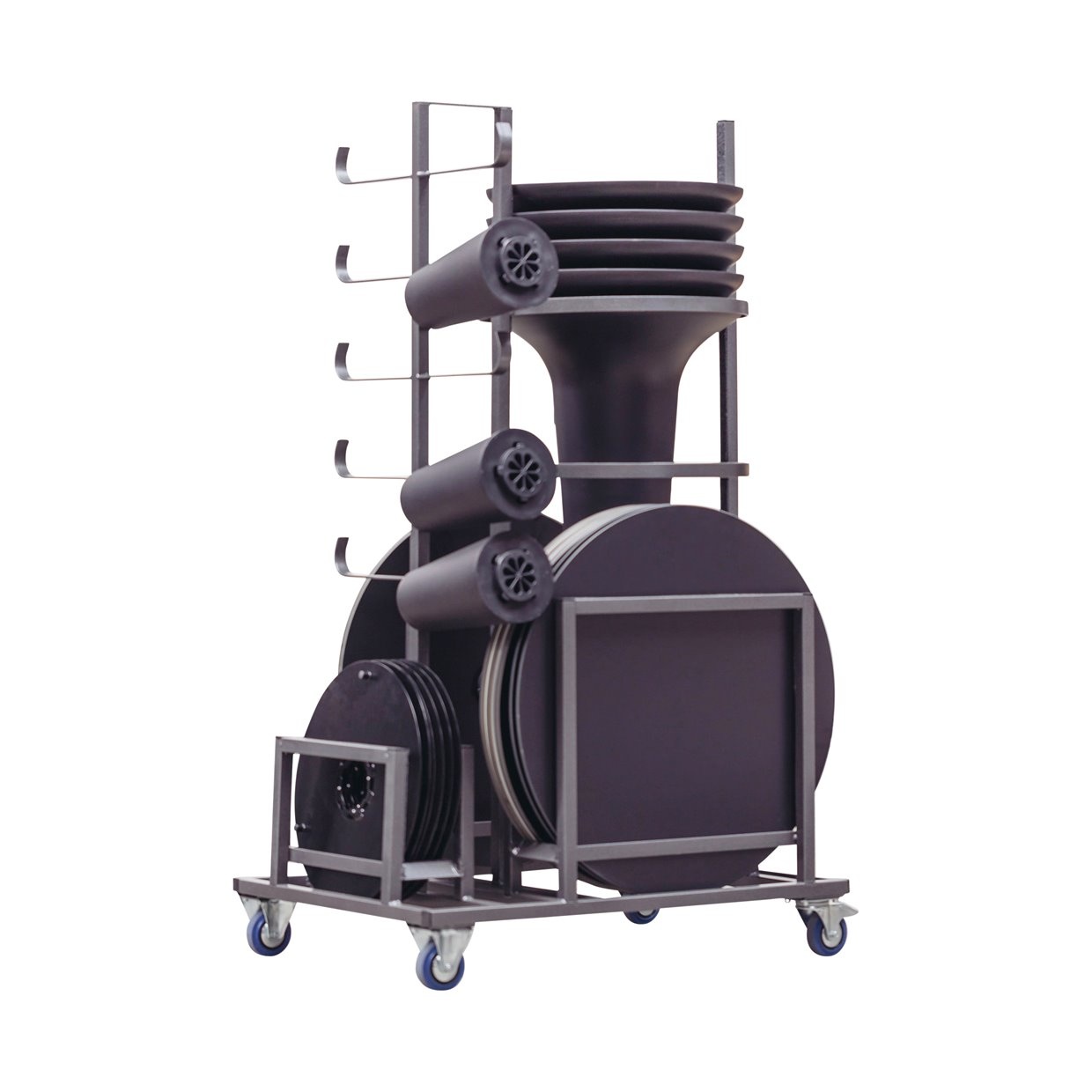 Transportkar Vase Set | 10 stuks | Hamerslag | 111 x 79 x 173 cm ...