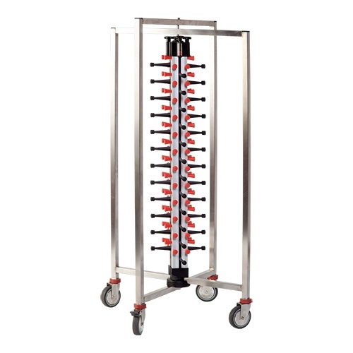 Buy Plate rack | 48 plates | Foldable | Mobile | 127 x 48 x 48 cm ...