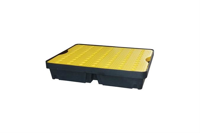 Buy Drip tray with yellow grid | 40L | Plastic | 800 x 600 x 155 mm ...