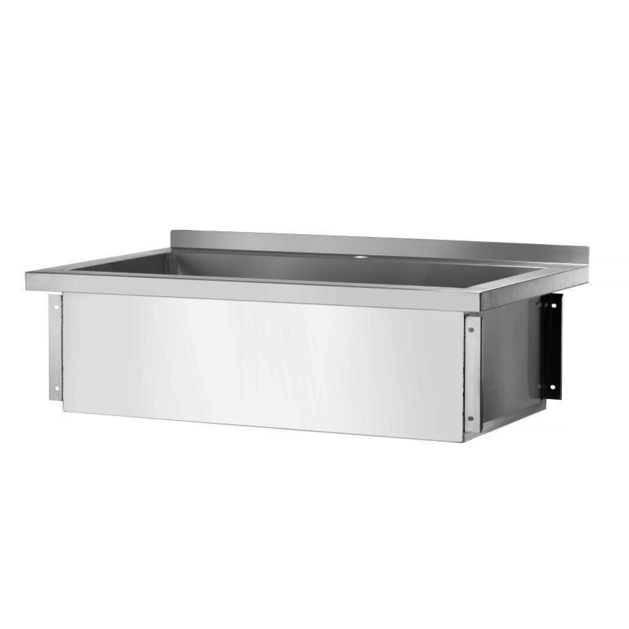 Buy Single sink Budget Line – screwed, depth: 600 mm | stainless steel ...