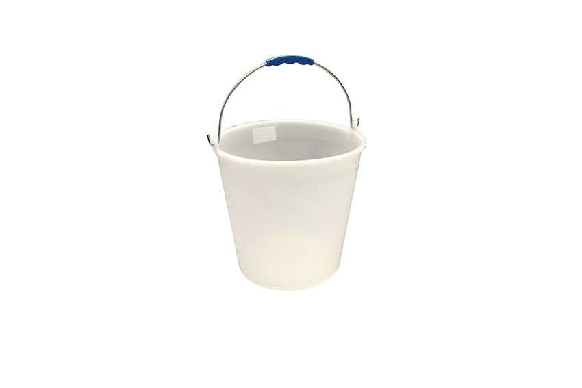 Buy Bucket with galvanized bracket | 12L | white online - HorecaTraders