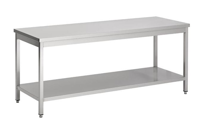 Buy Work table | Under shelf | Stainless steel | 700 x 800 x 600 mm ...