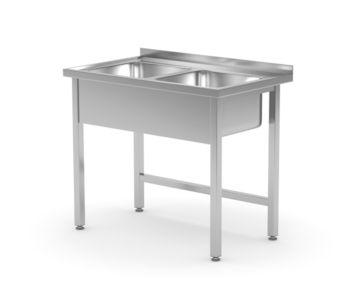 Buy Sink table | Double sink | stainless steel | 1000x600x850mm online ...