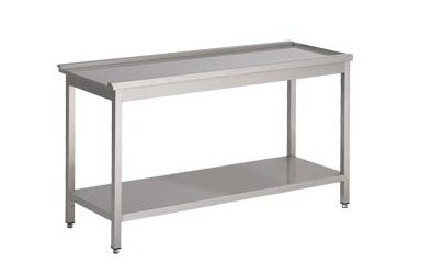 Buy Drain table | Bottom shelf | Stainless steel | 1200 x 750 x 900 mm ...